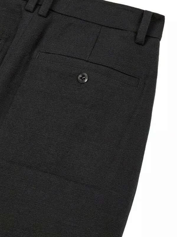 STUDIO TOMBOY Pintuck Tailored Trousers - Black