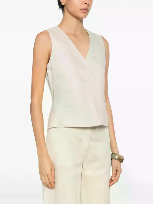 Max Mara Buttoned Waistcoat - Neutrals