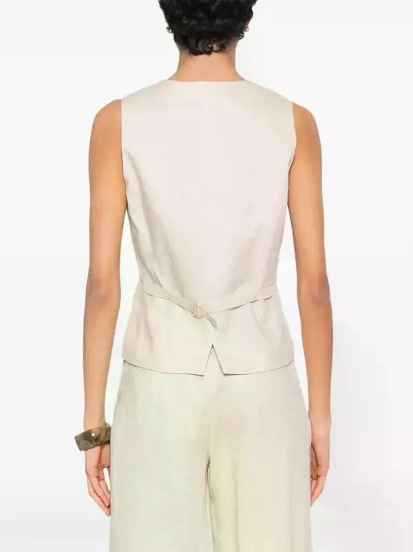 Max Mara Buttoned Waistcoat - Neutrals