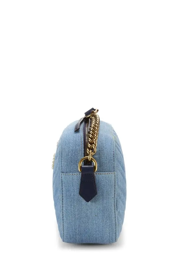 Gucci Denim Gg Marmont Crossbody