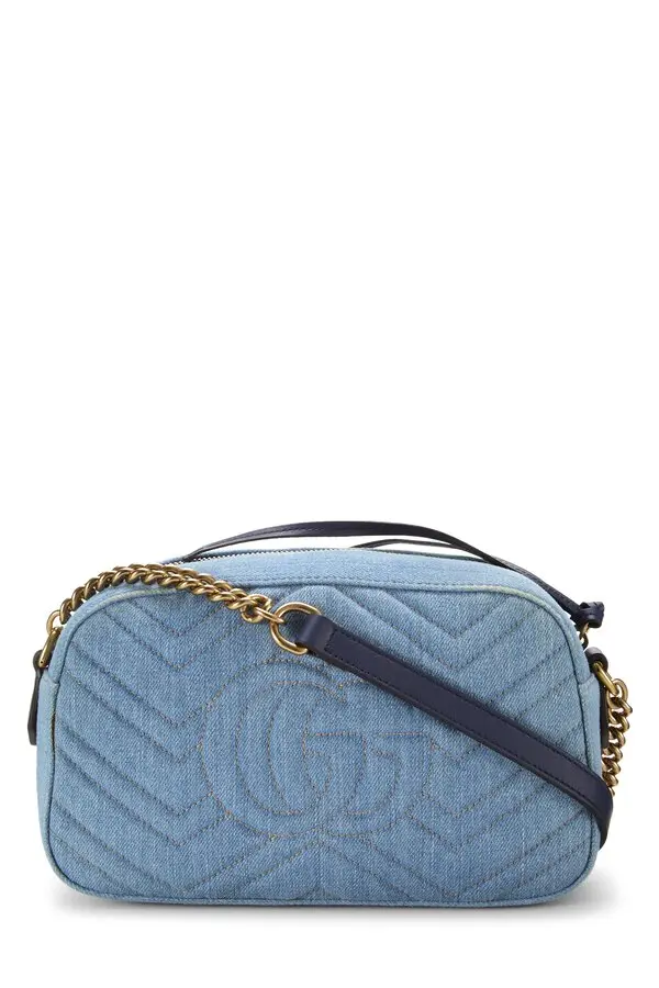Gucci Denim Gg Marmont Crossbody