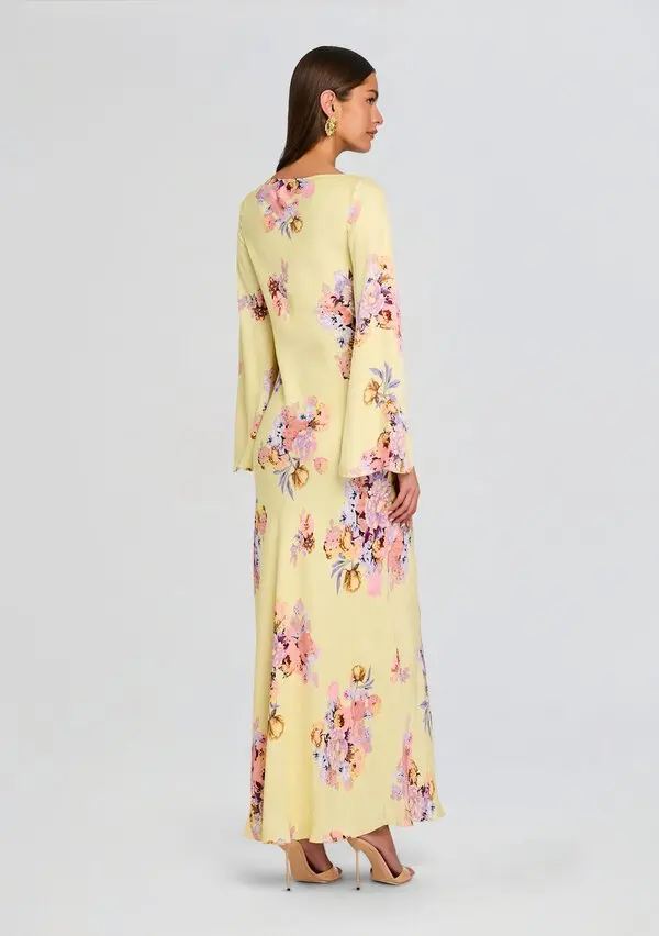 Hemant & Nandita Kysha Long Bias Dress