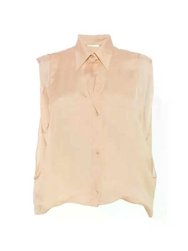 ALYSI Buttoned Collarless Top