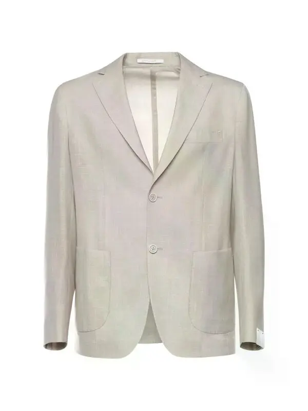 Eleventy Patch-pocket Blazer - Neutrals