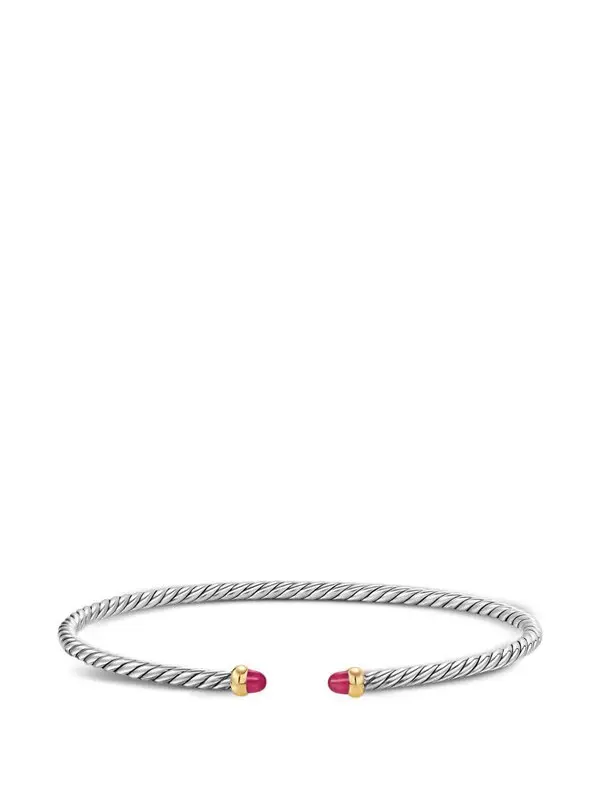 David Yurman Micro Cable Flex® Bracelet With Rubies
