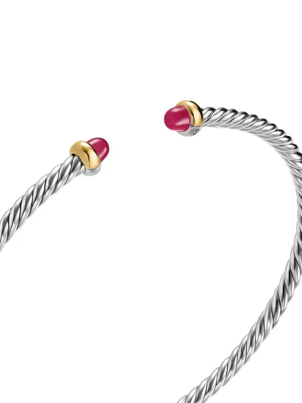 David Yurman Micro Cable Flex® Bracelet With Rubies