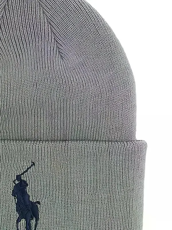 Polo Ralph Lauren Big Pony Cuff Beanie - Grey