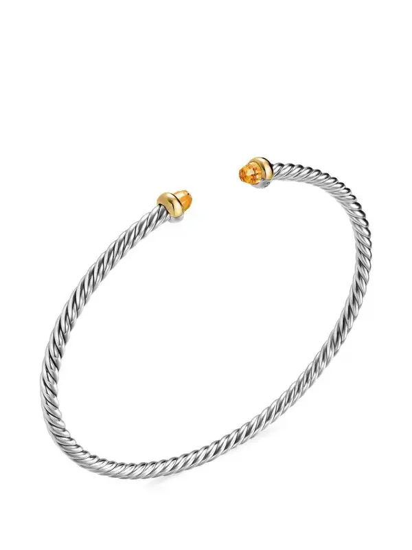 David Yurman Micro Cable Flex® Bracelet With Citrine