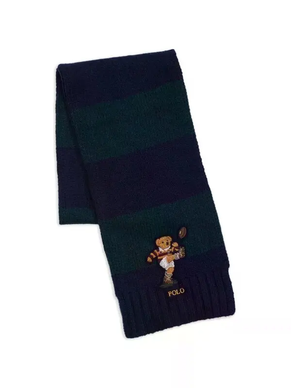 Polo Ralph Lauren Rugby Polo Bear Colourblock Scarf - Blue