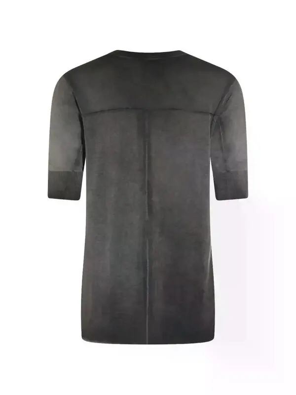 THOM KROM Ribbed-panel T-shirt