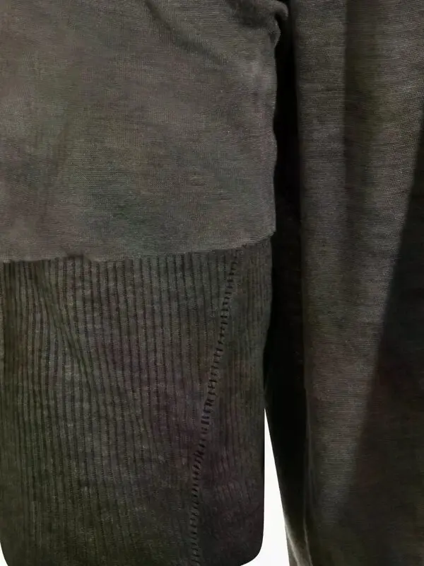 THOM KROM Ribbed-panel T-shirt