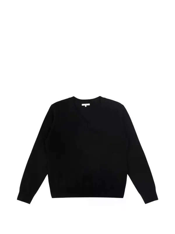 ENTIRE STUDIOS V-neck Long Sleeve Sweater - Black