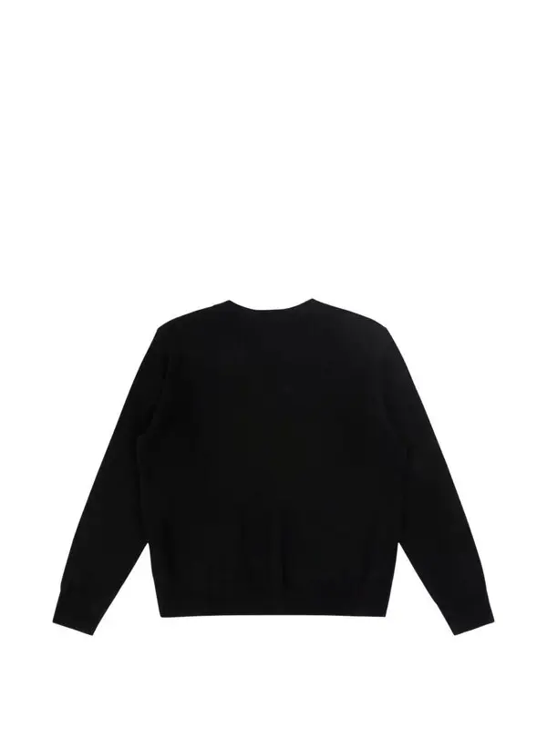 ENTIRE STUDIOS V-neck Long Sleeve Sweater - Black