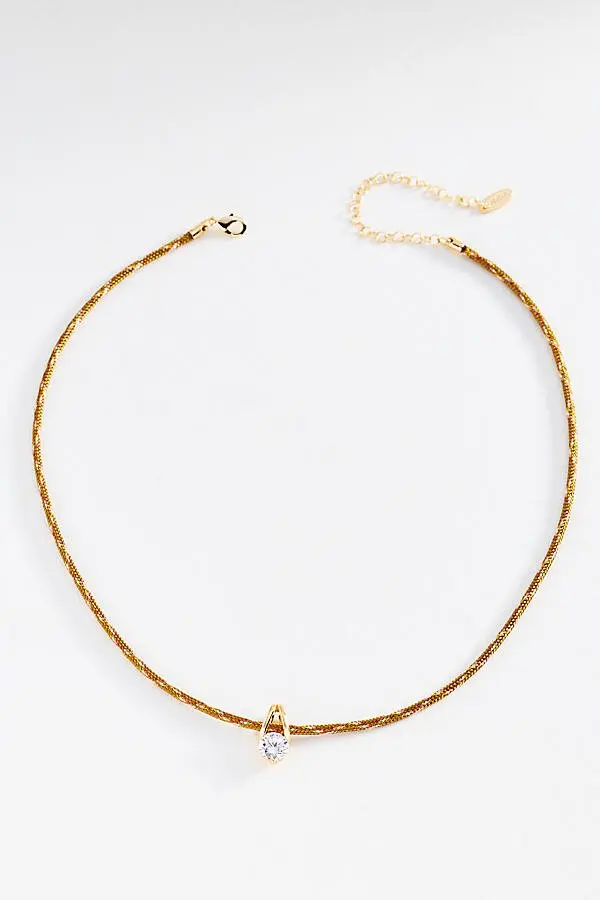 Anthropologie Color Cord Necklace - Honey