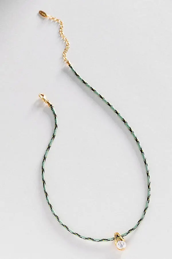 Anthropologie Color Cord Necklace - Sand
