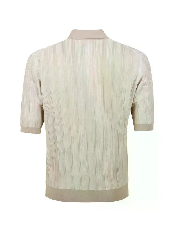 BALLANTYNE Pocket Ribbed Polo Shirt