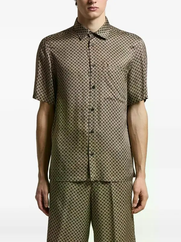 Peserico Buttoned Patterned Shirt