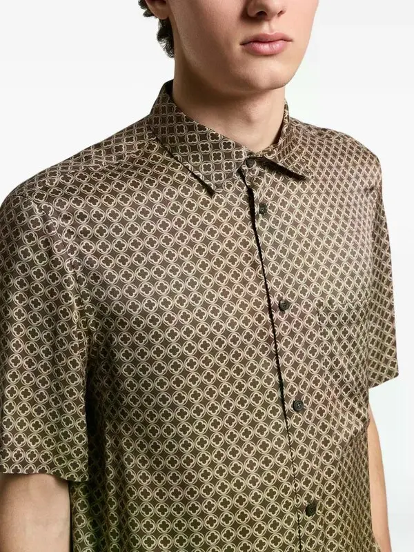 Peserico Buttoned Patterned Shirt