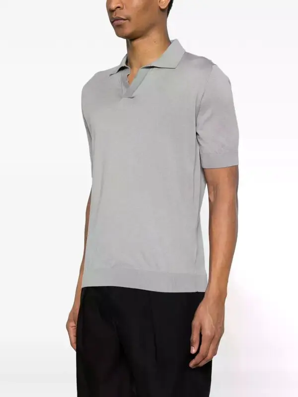 LARDINI V-neck Short-sleeve T-shirt