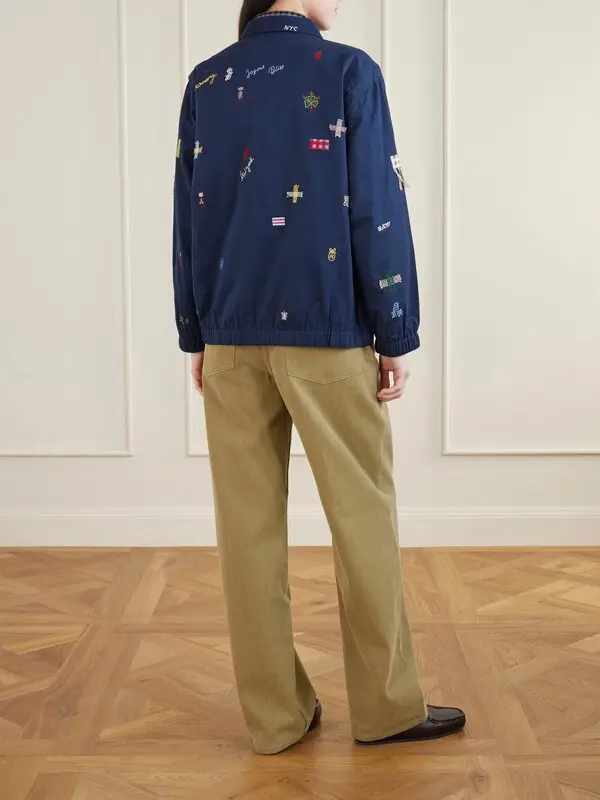 Sea Claira Embroidered Denim Jacket