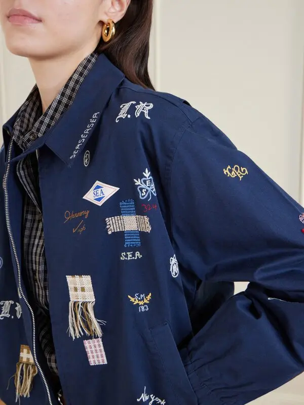 Sea Claira Embroidered Denim Jacket