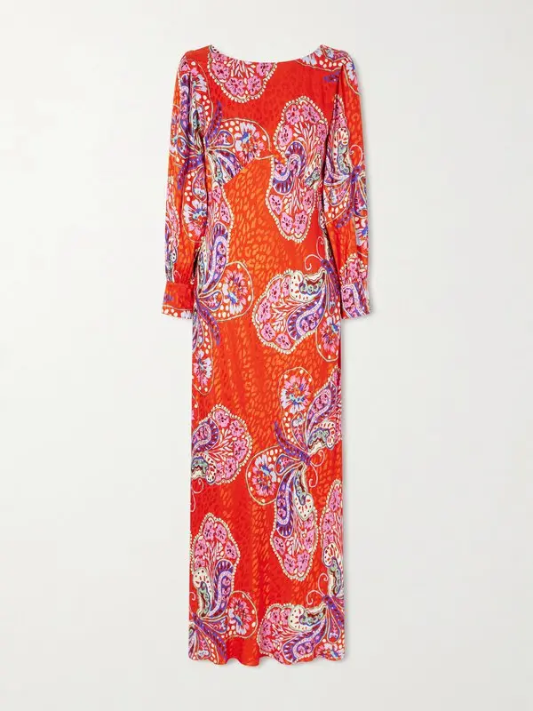 Rixo Marni Maxi Dress - Red