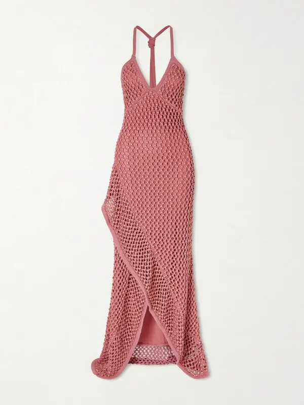 DIOTIMA Riki Embellished Cotton-blend Dress - Pink