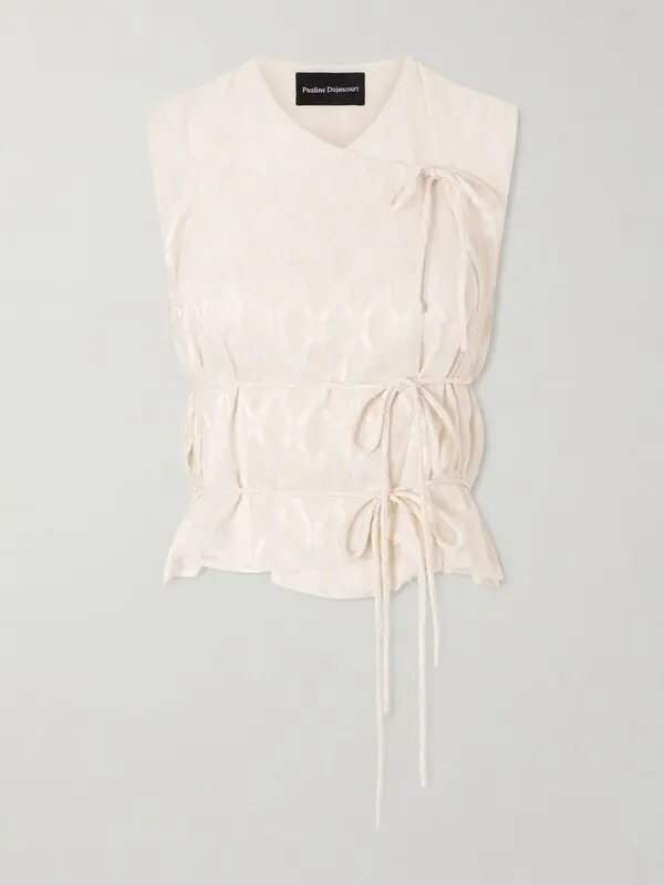 PAULINE DUJANCOURT Diamond Chiffon Top