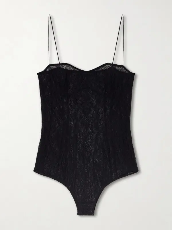 PAULINE DUJANCOURT Seagull Lace Bodysuit