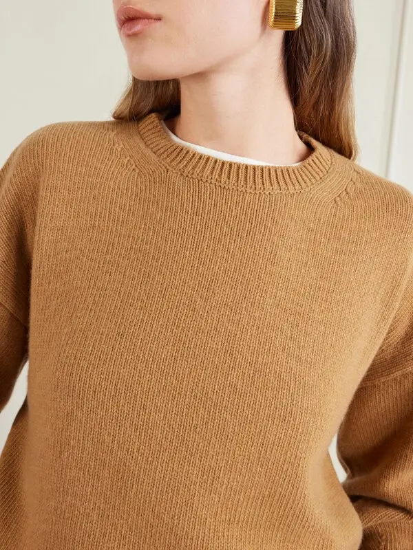 Another Tomorrow Recycled-cashmere And Wool-blend Crewneck Sweater
