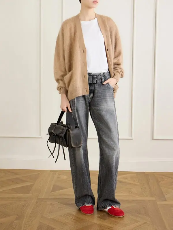 Acne Studios Cashmere V-neck Cardigan - Brown