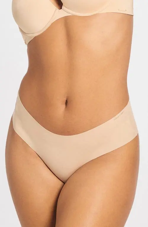 SAVAGE X FENTY Microfiber No-show Hipster Briefs - Honey Nude