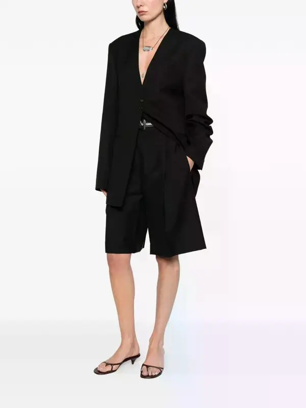 RÓHE Pleated Tailored Shorts
