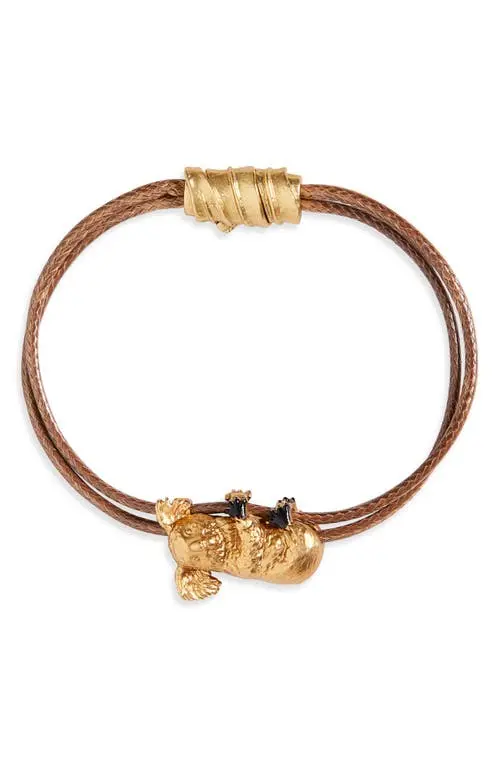 Zimmermann Mira Braided Koala Bracelet - Gold/brown