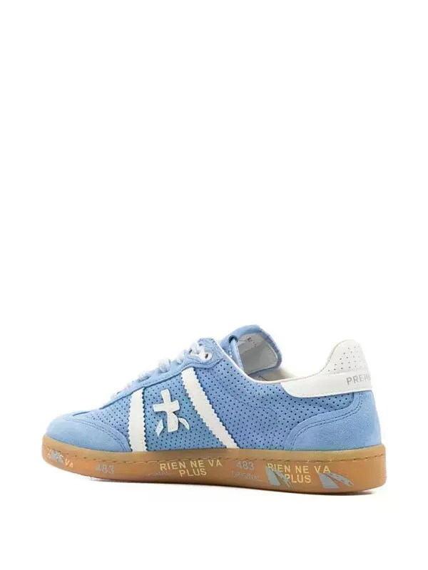 Premiata Perforated Lace-up Sneakers - Blue
