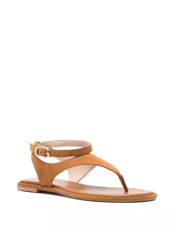 STUART WEITZMAN Ankle Strap Sandals - Brown
