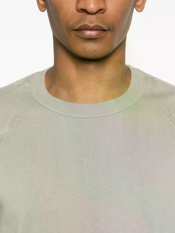 C.P. COMPANY Crewneck Sweater With Pocket - Grey