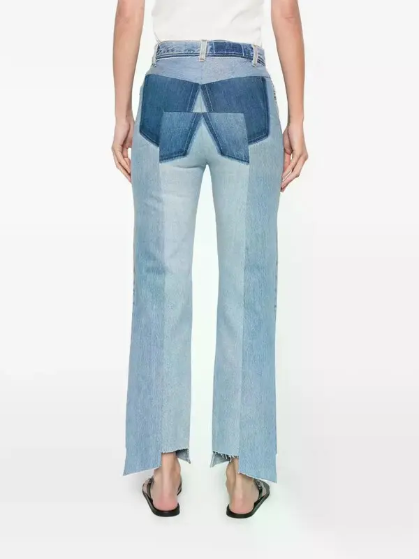 Vetements Paneled Raw-edge Jeans