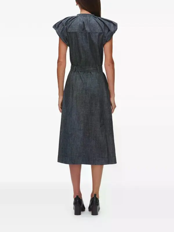 3.1 Phillip Lim Puff-sleeve Belted Midi Dress