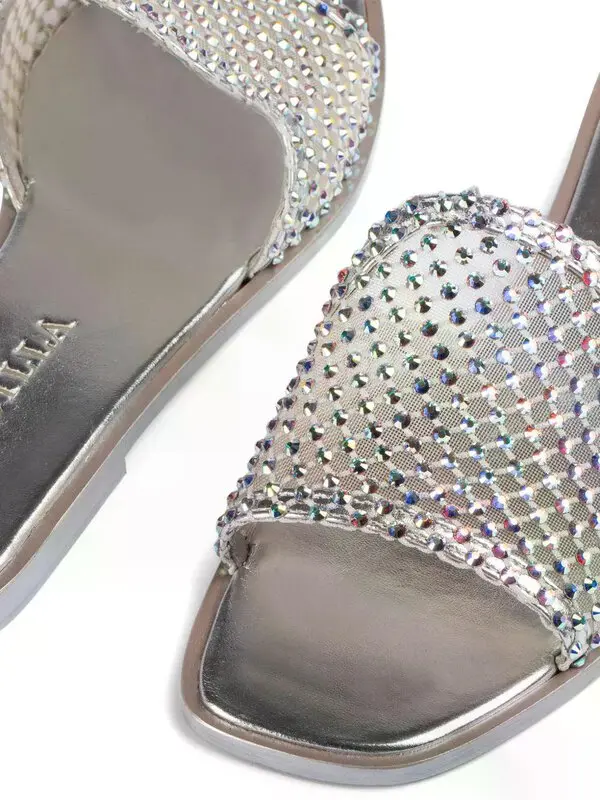 LE SILLA Gilda Embellished Sandals - Silver
