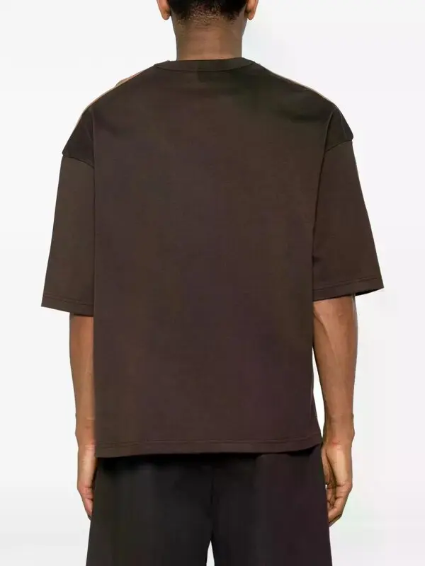 Comme Des Garçons Colour-block T-shirt - Brown