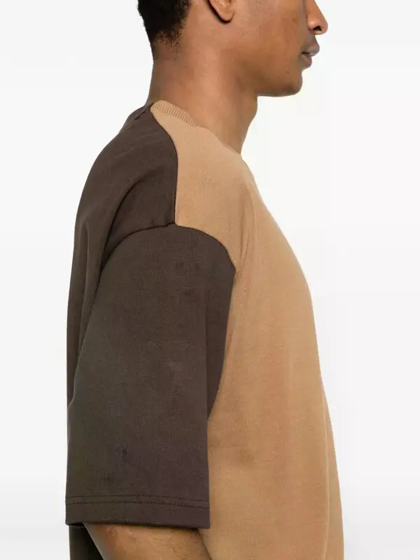 Comme Des Garçons Colour-block T-shirt - Brown