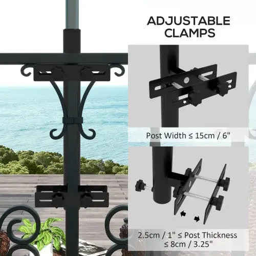 OUTSUNNY Patio Umbrella Holder