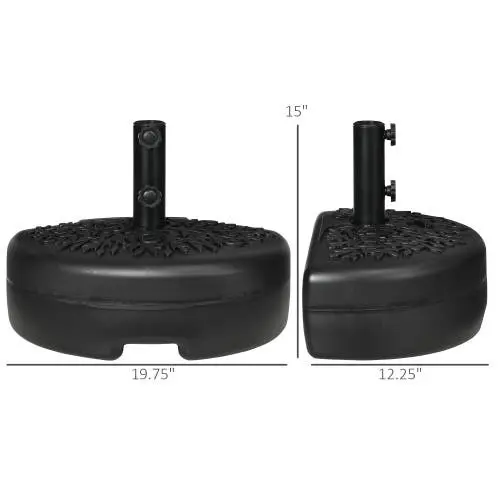 OUTSUNNY Patio Umbrella Base