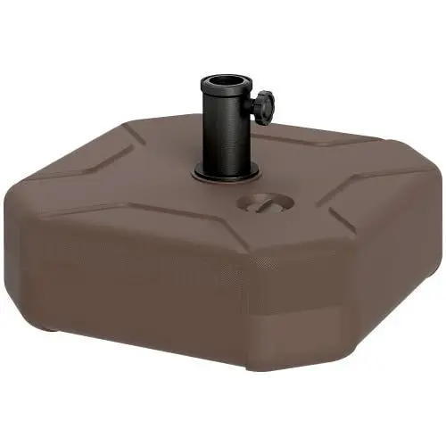 OUTSUNNY Patio Umbrella Base Holder - Brown