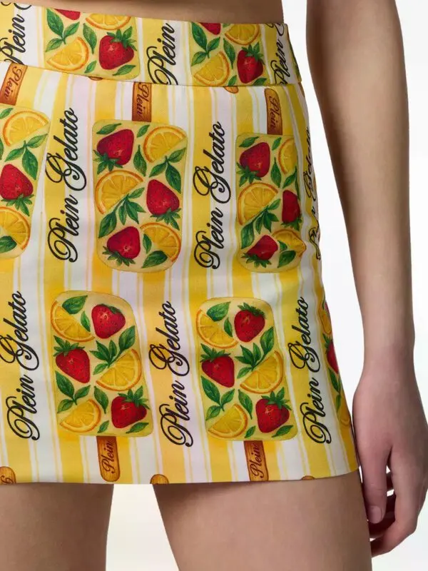 Philipp Plein Gelato" Printed Mini Skirt