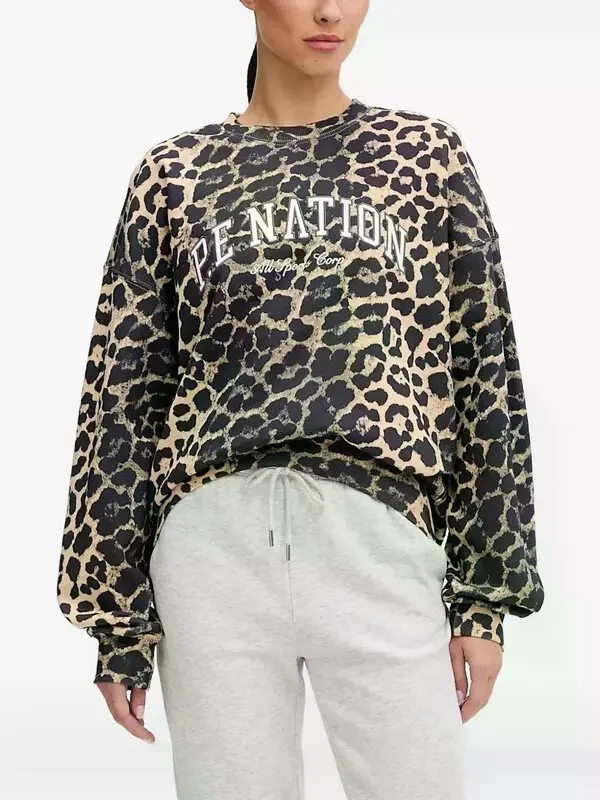 P.E Nation Heritage Animal-print Sweatshirt