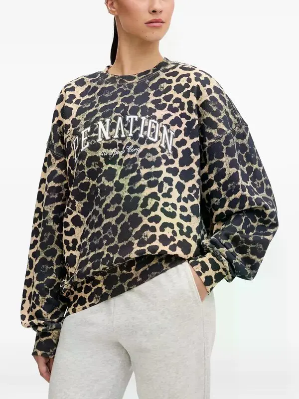 P.E Nation Heritage Animal-print Sweatshirt