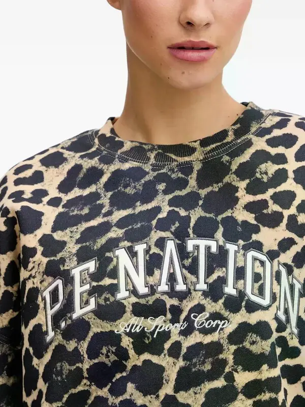 P.E Nation Heritage Animal-print Sweatshirt