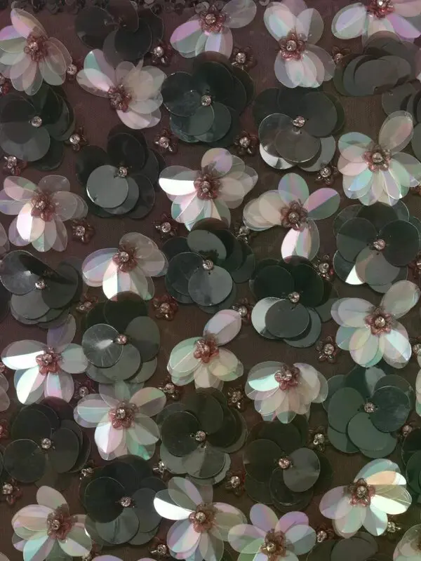 P.a.r.o.s.h Sequin-flower Embellished Skirt